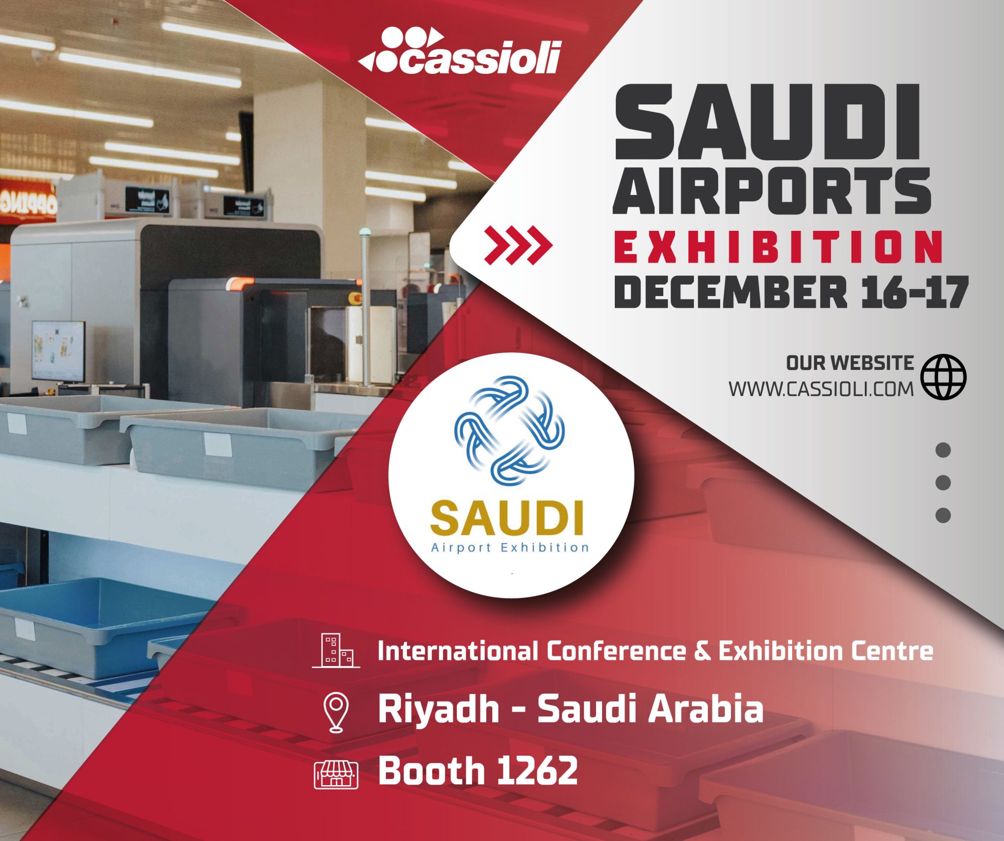Cassioli to Participate in Saudi Airport Exhibition 2025 - Cassioli