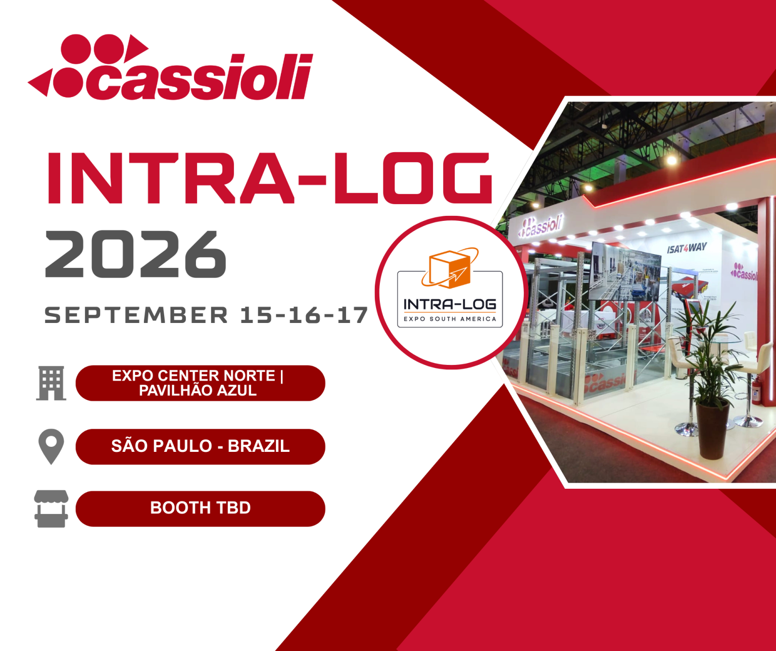 Cassioli participates in INTRA-LOG Expo South America - Cassioli